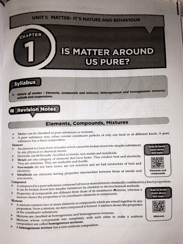 Is Matter Around Us Pure | PDF
