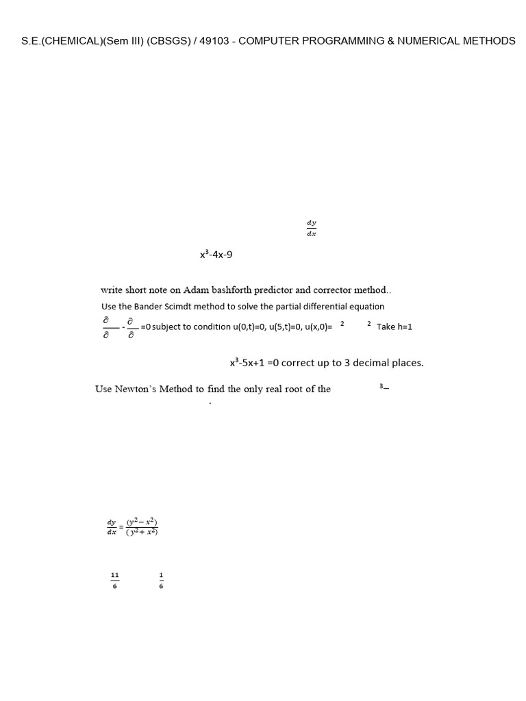 1T00513 - S.E. (CHEMICAL) (Sem III) (CBSGS) 49103 - COMPUTER ... 1T00513 - S.E. (CHEMICAL) (Sem III) (CBSGS) 49103 - COMPUTER ...