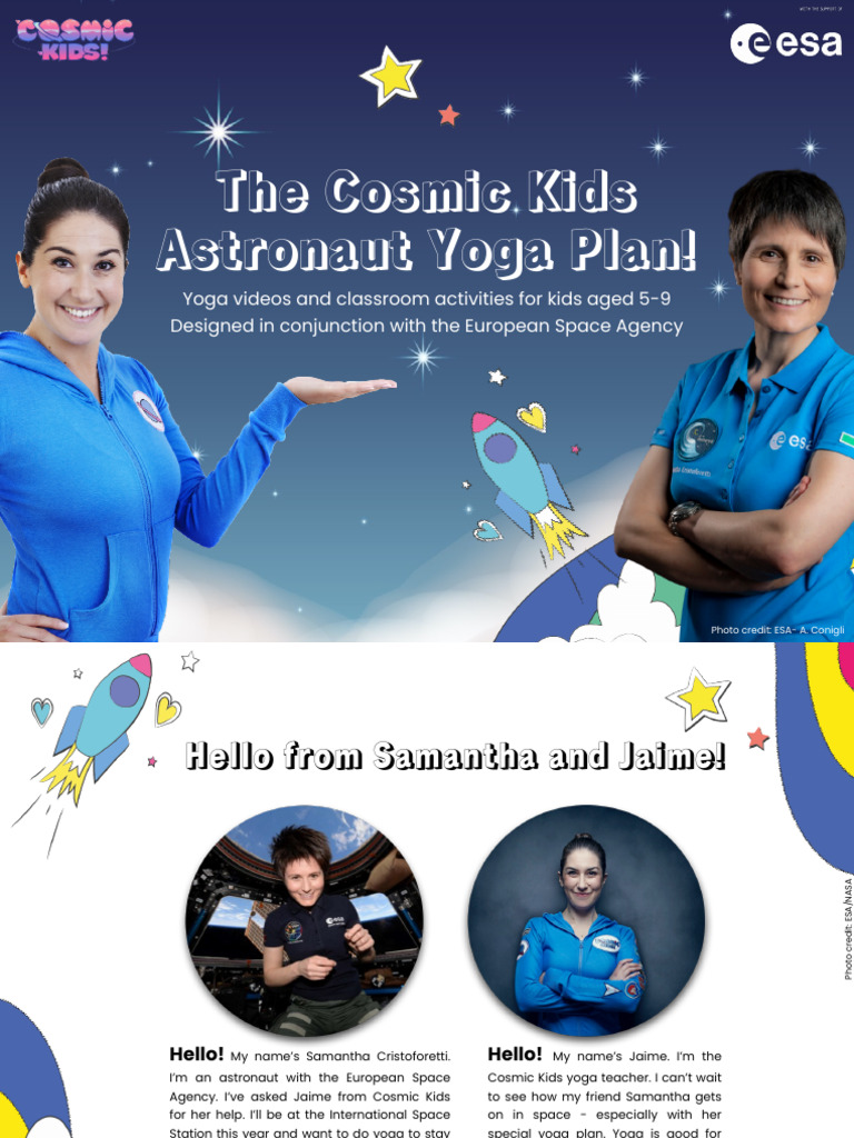 The Cosmic Kids Astronaut Yoga Plan | PDF