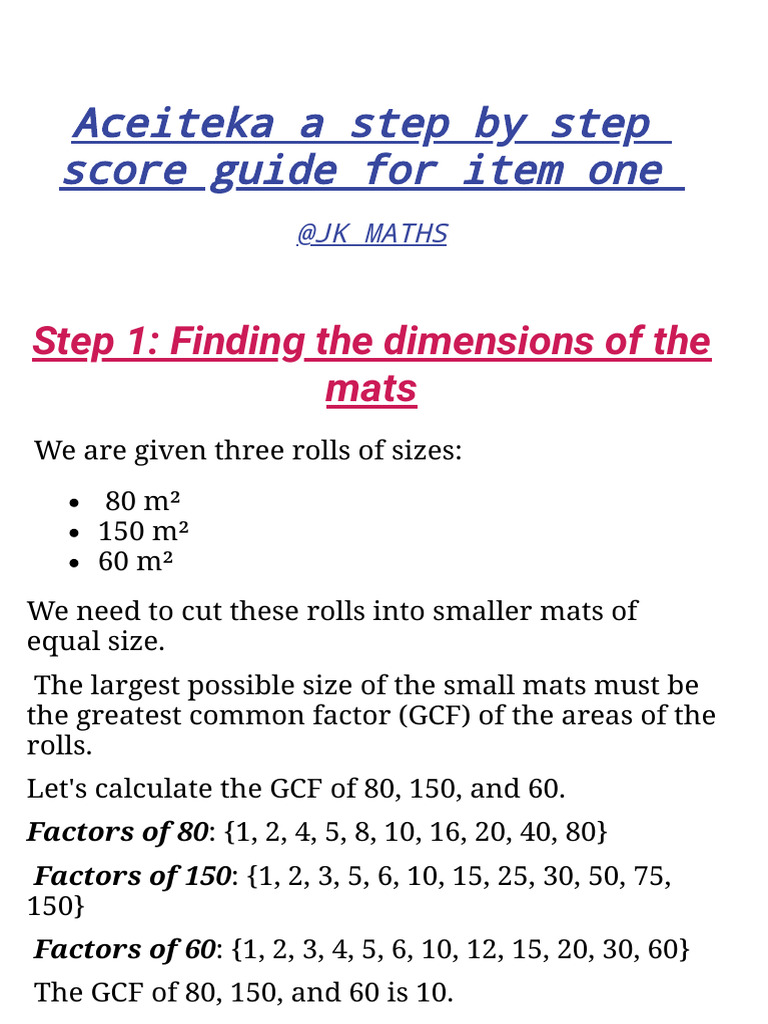 Aceiteka Guide Item 1 by JK | PDF