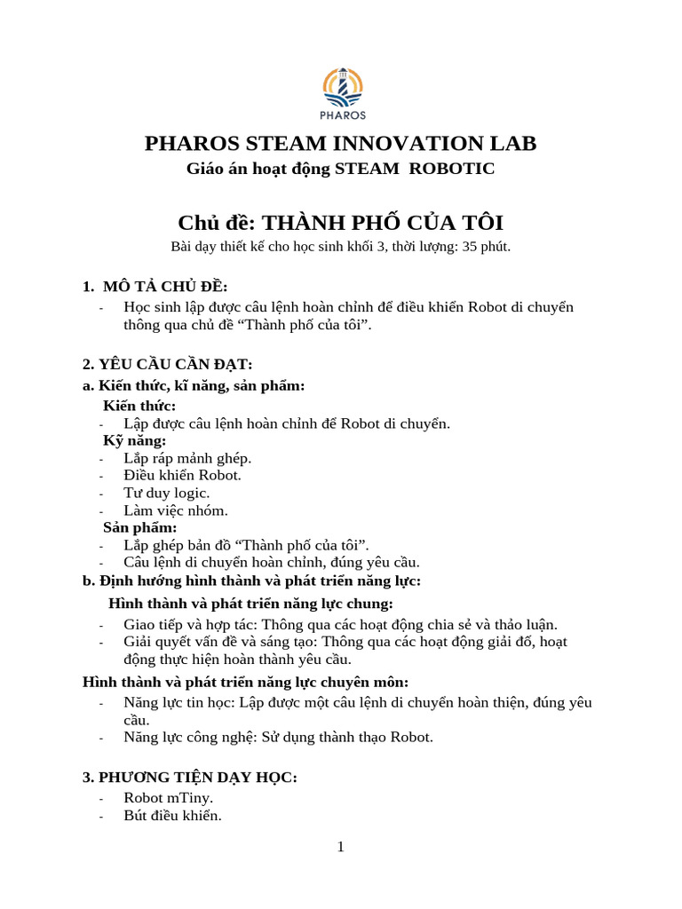 Bài3 Thành Phố Của Tôi | PDF