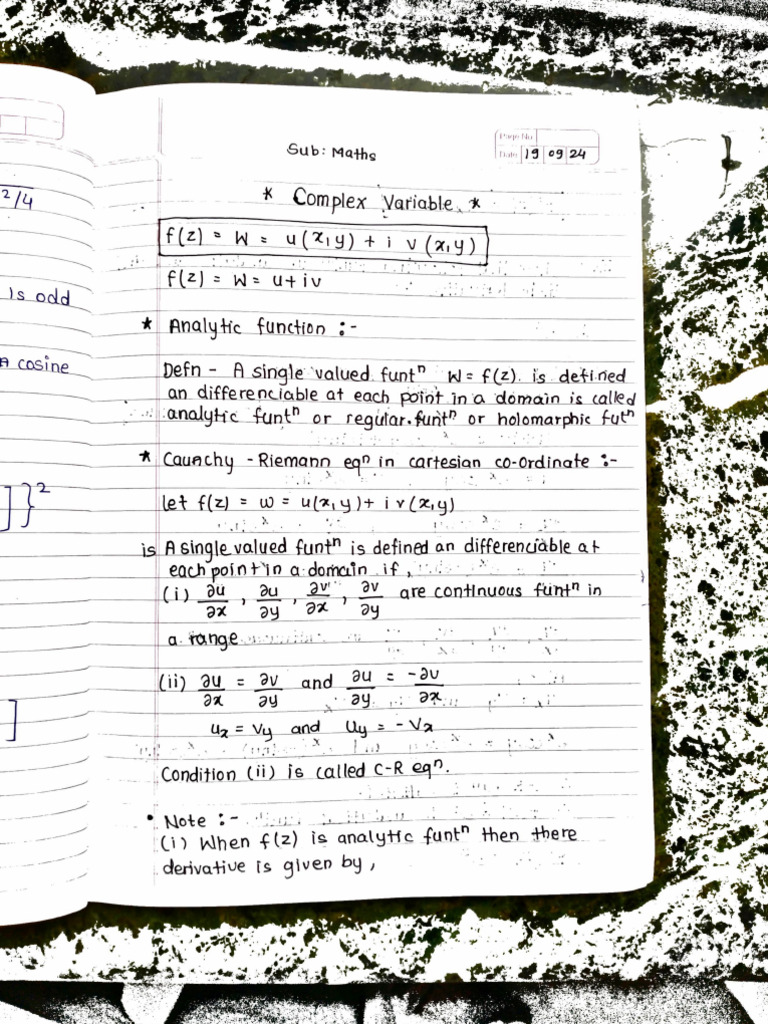 Complex-Variable(M3 Part4) | PDF
