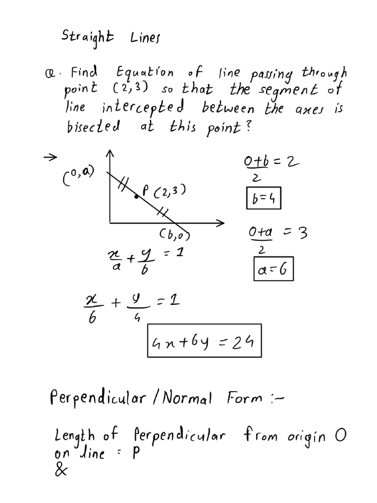 Straight Lines | PDF