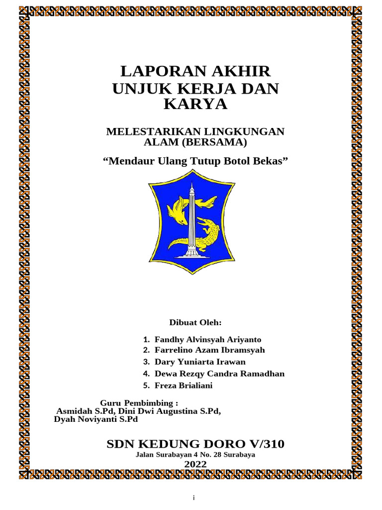 Contoh Laporan Akhir UKK | PDF