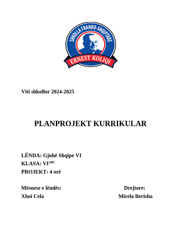 Planprojekt - Legjendat Shqiptare | PDF