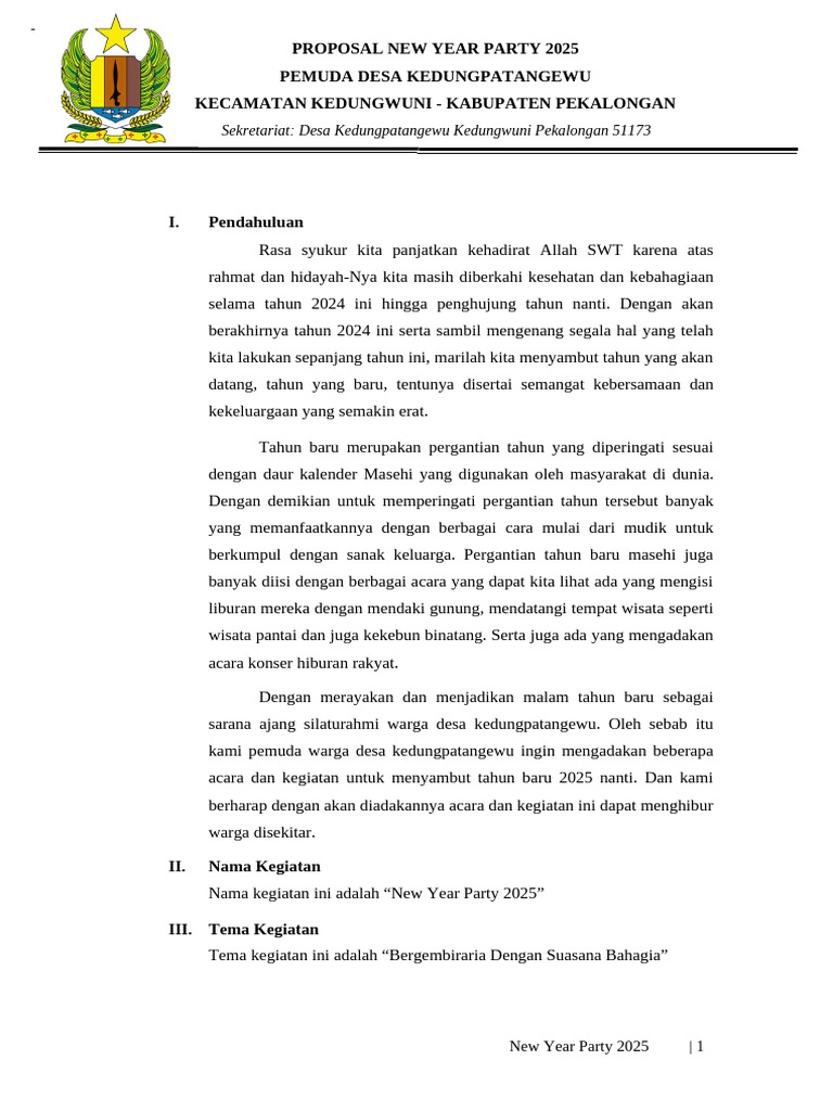 Proposal Workshop Alam 2022_OKE pdf | PDF