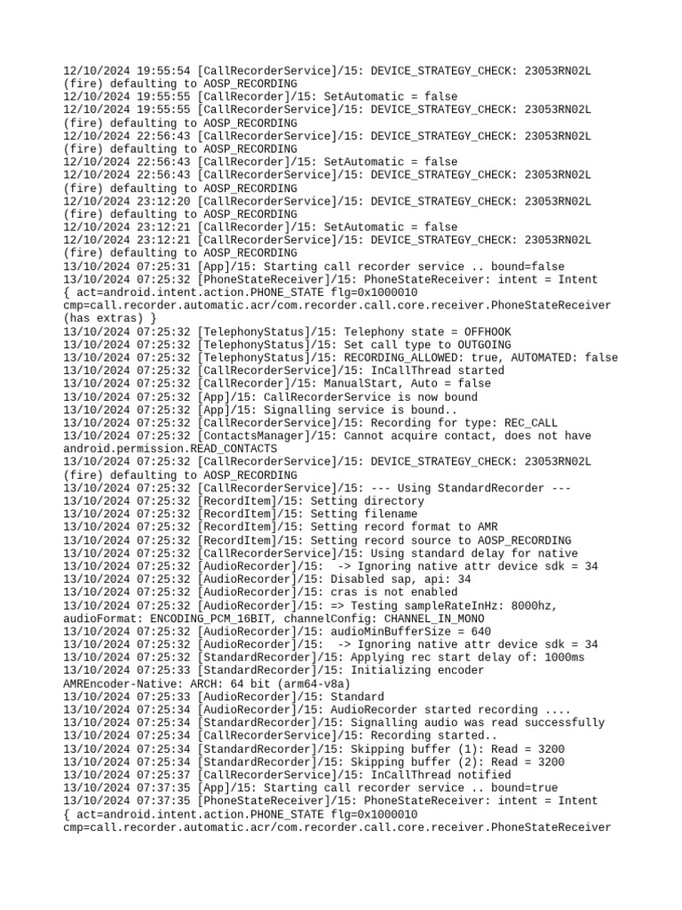 CallRecord Log | PDF