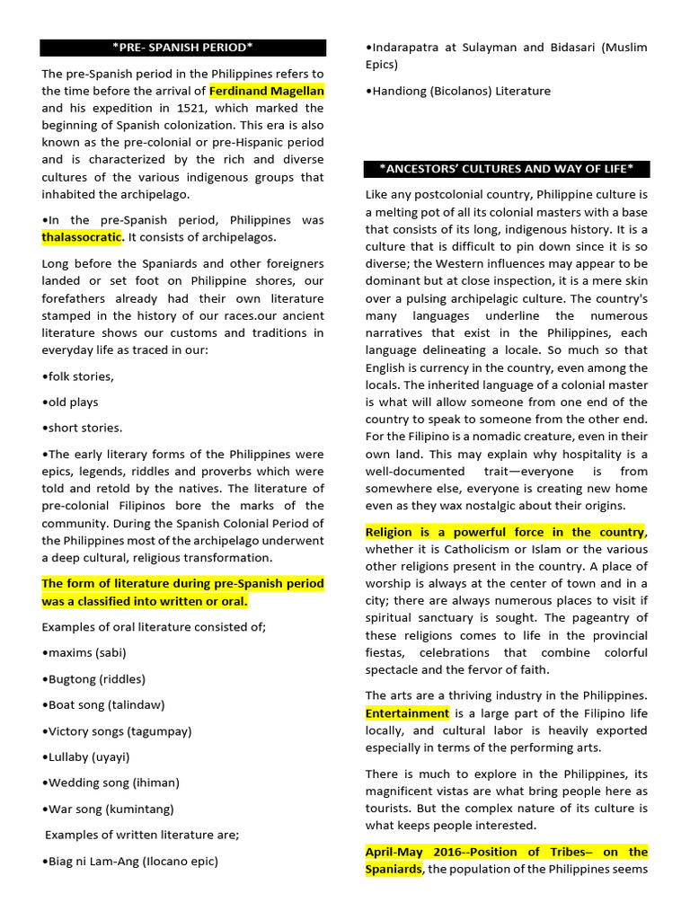 Ssc1 Group 1 Handouts | PDF