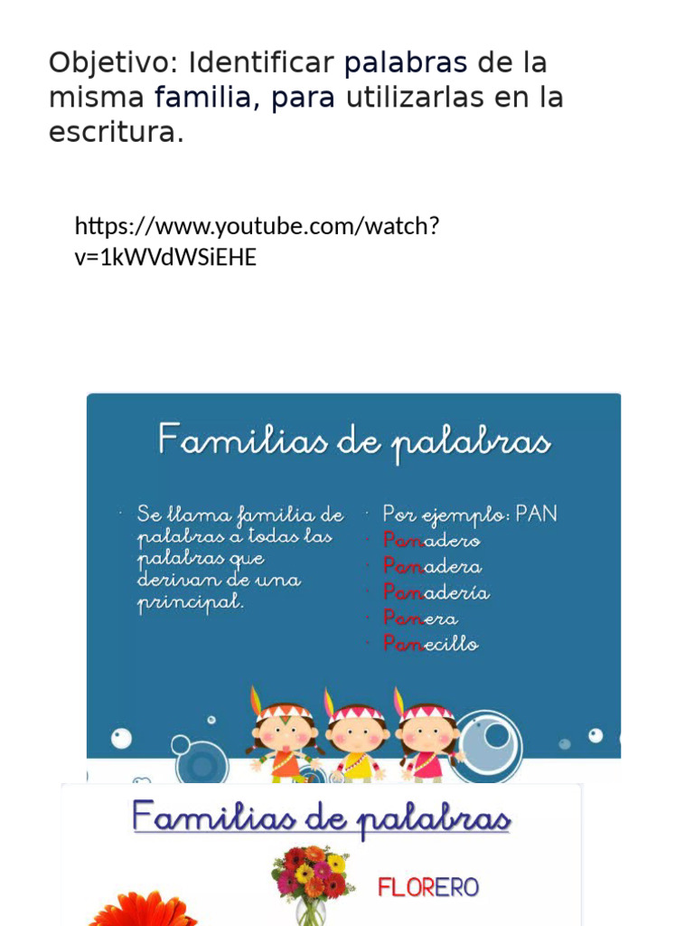 Familia de Palabras | PDF