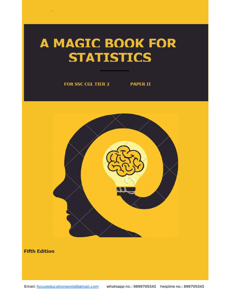 SSC CGL JSO!! Magic Book For Statistics | PDF