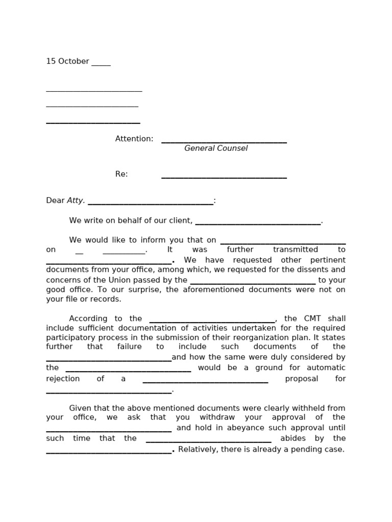Sample Transmittal Letter To Government Agency | PDF