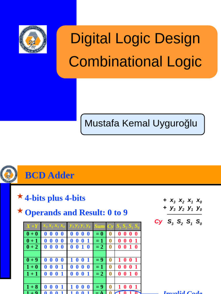 DLD Lecture 12 Chapter 4 Combinational Logic | PDF