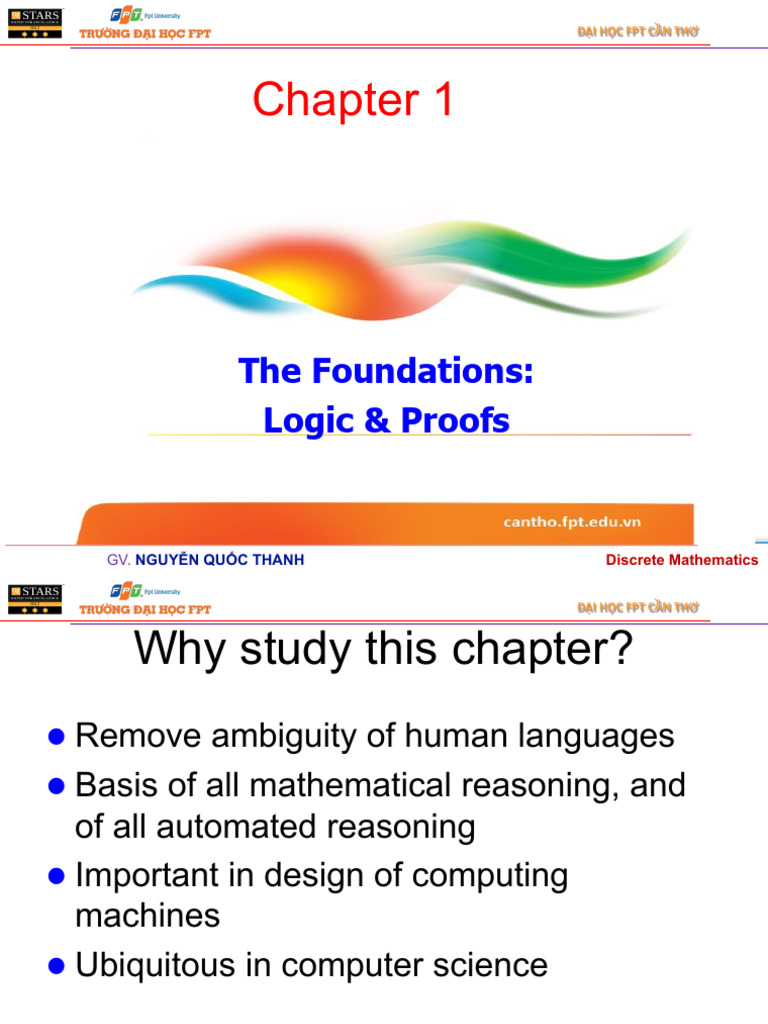Chapter 1-The Foundations_Logic and Proofs | PDF