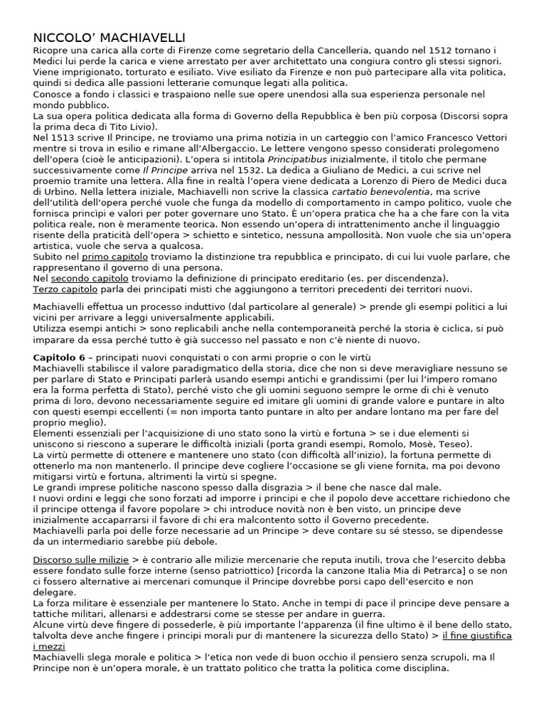 Machiavelli | PDF