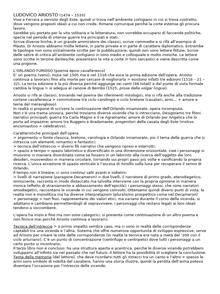 Ariosto | PDF