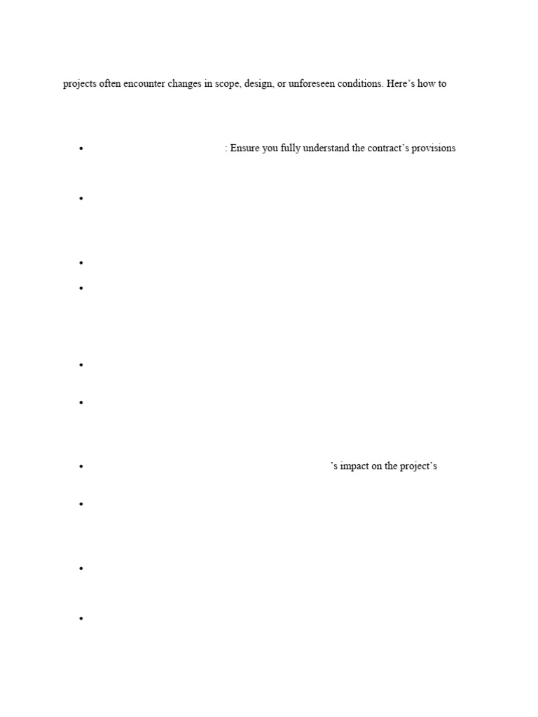 Managing Contract Variations in Projects | PDF | Audit | Business