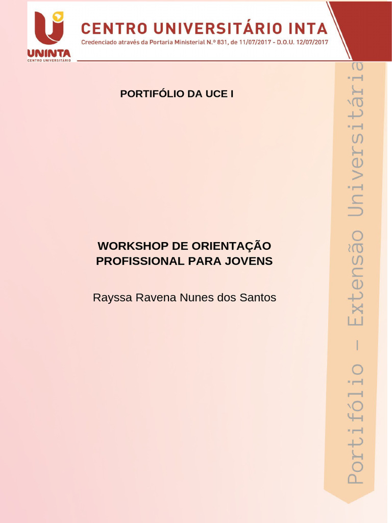 Portifólio Da Uce I | PDF