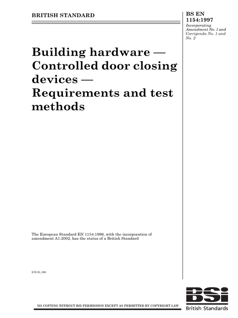 Bsen 1154 1997 | PDF