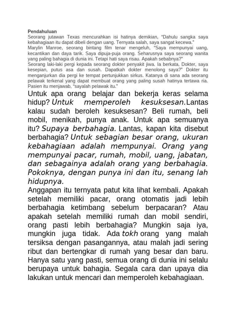 Bahagia | PDF