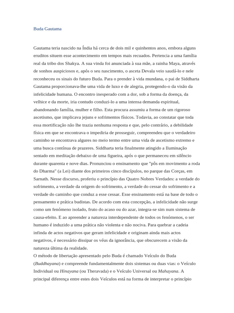 Buda Gautama | PDF