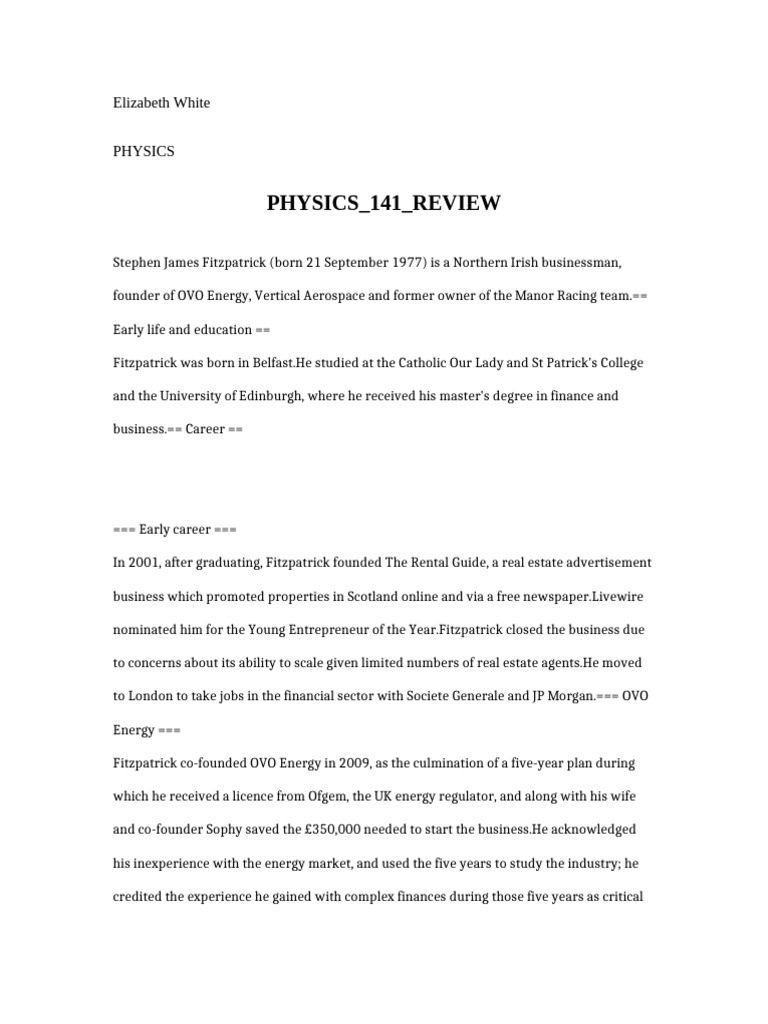 Physics 141 Review Pdf