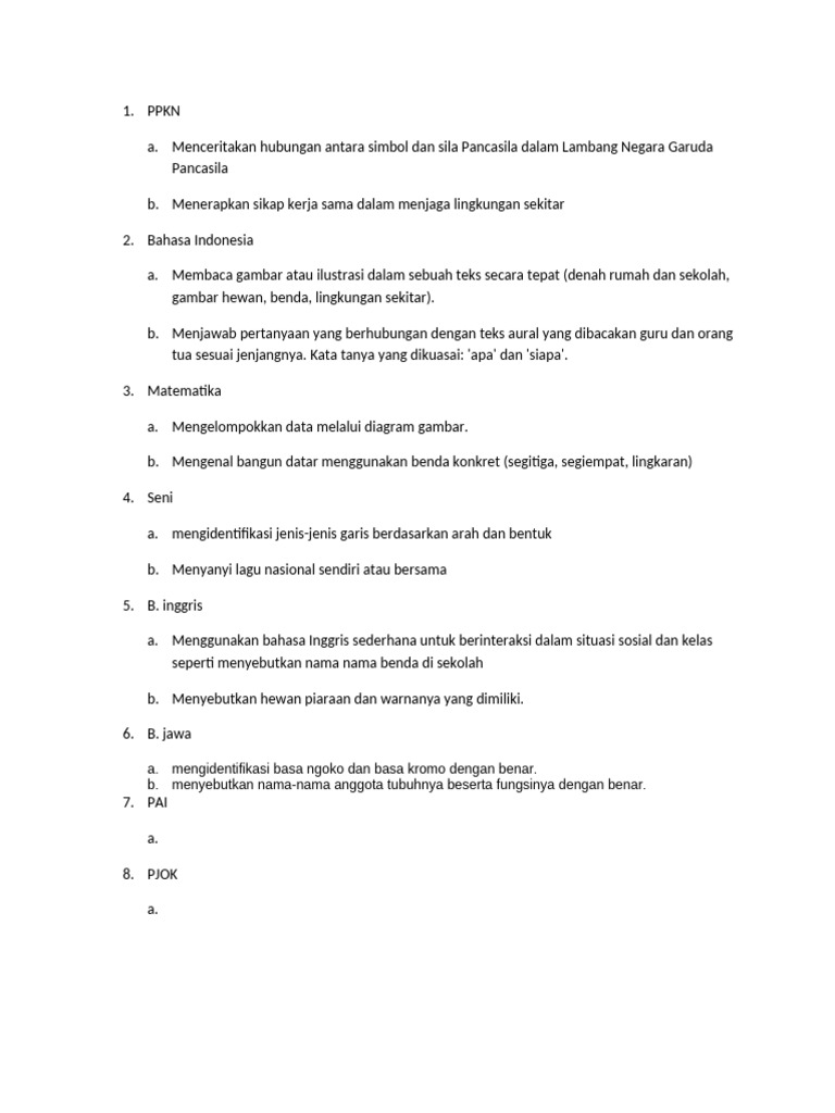 TP Kelas 1 SMT 2 | PDF