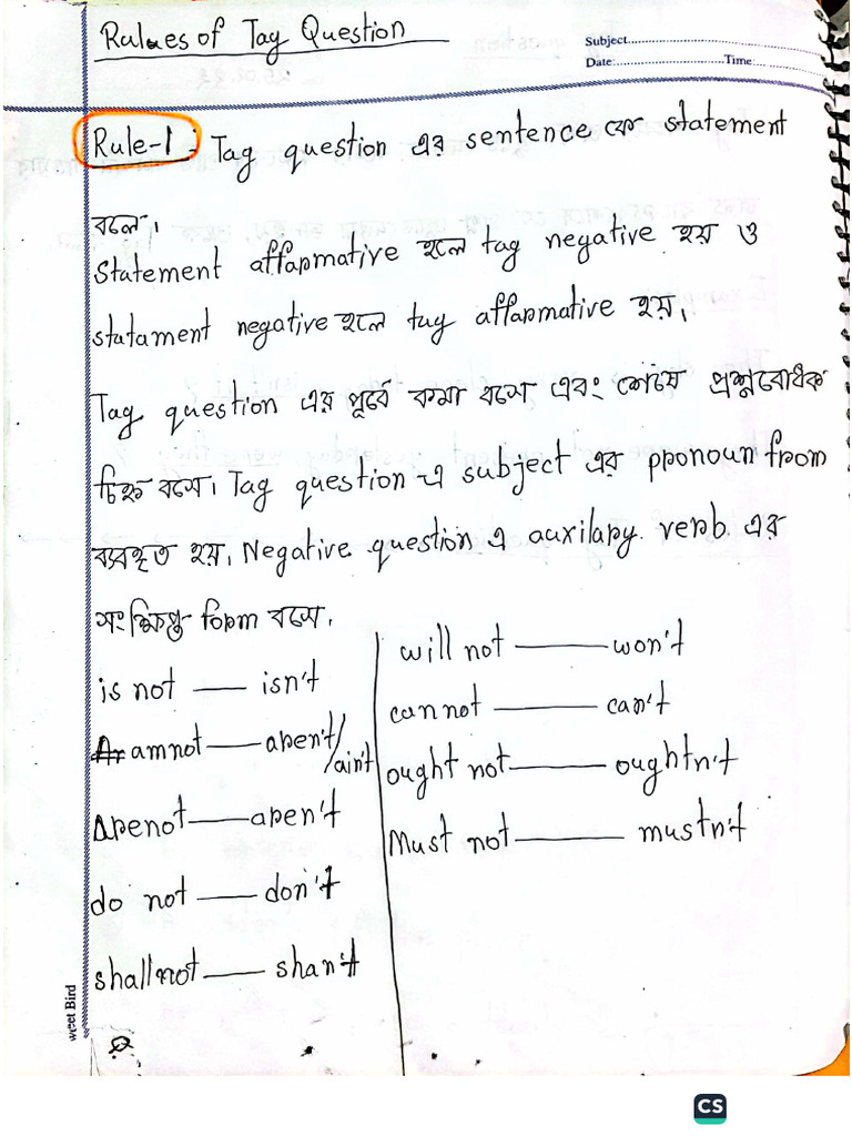 Eng Tag Question | PDF