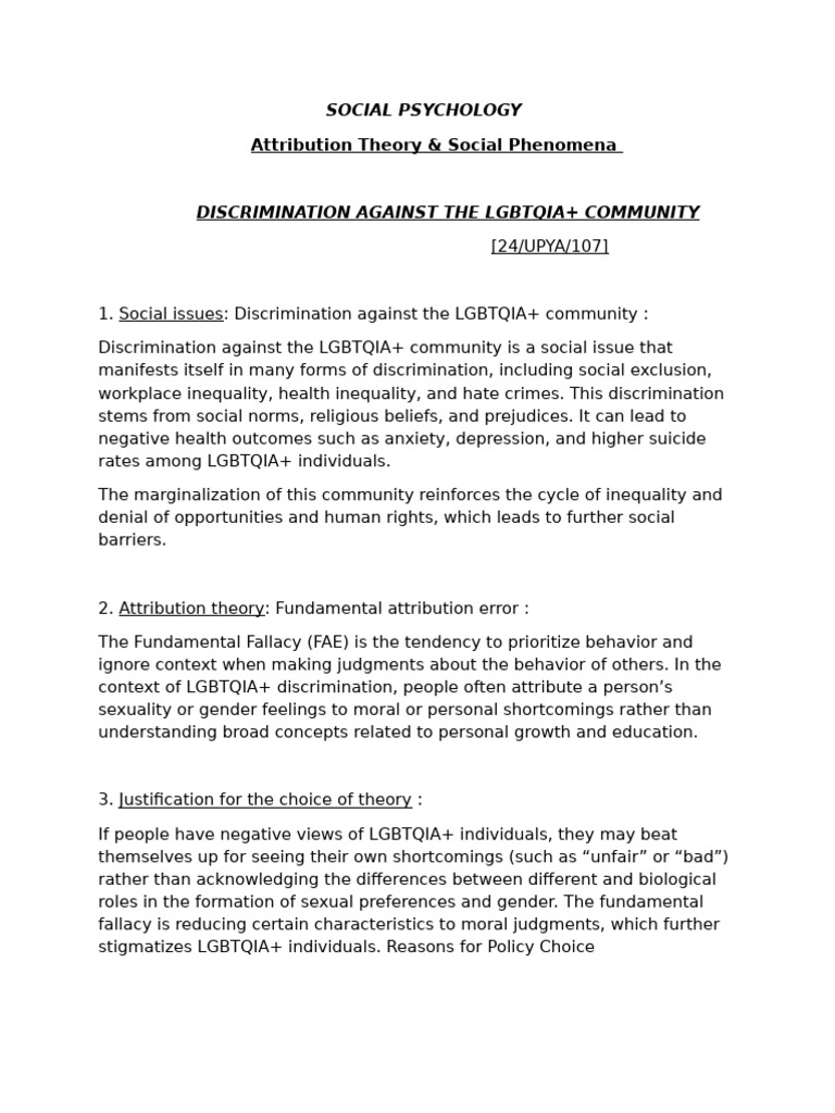 Soc Psy (Lgbtqia) | PDF