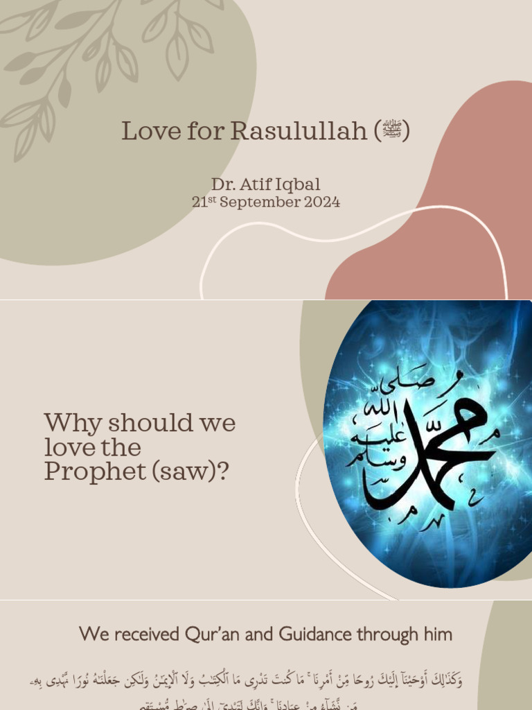 Love For Rasulullah SAW | PDF