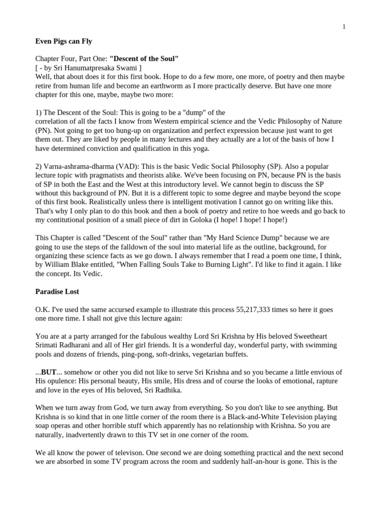 Descent of the Soul | PDF