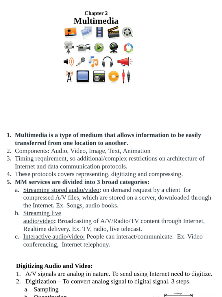 CN - Chapter 2 - Multimedia | PDF