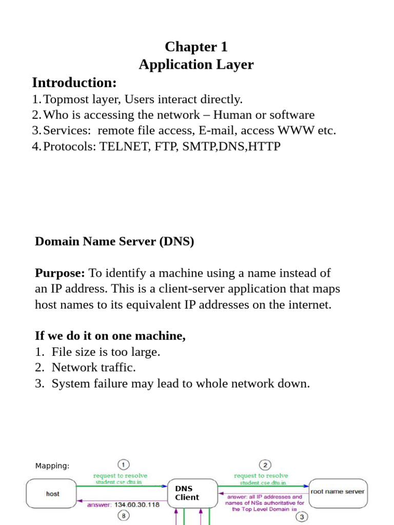 TYBSc CS - CN-II - Unit 1 - Application Layer | PDF