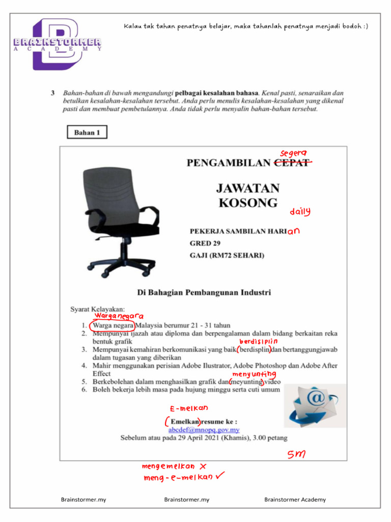 FORM 5 BAHASA MELAYU (5.7.24) - Penyuntingan | PDF