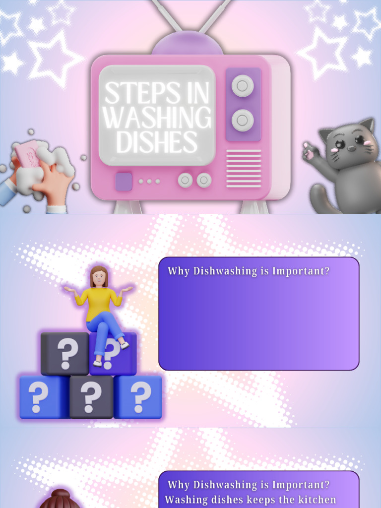 Steps in Washing Dishes PDF | PDF