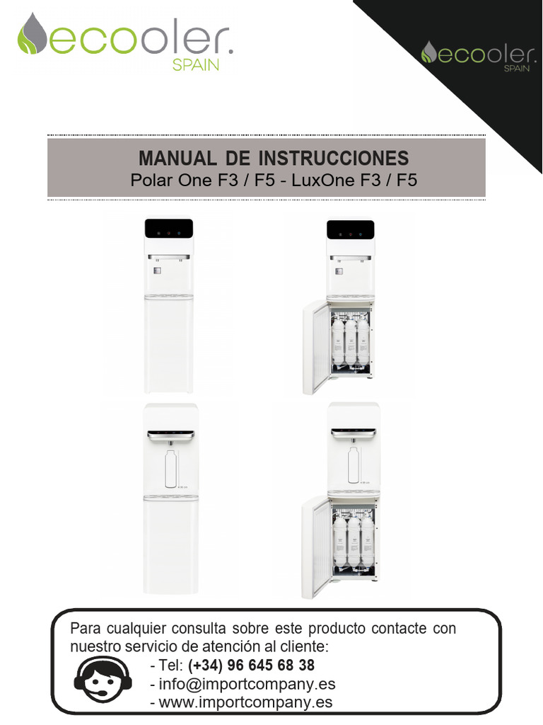Manual Polar One y Lux One f3 f5 Completo 1 | PDF | Agua | Hogar ...