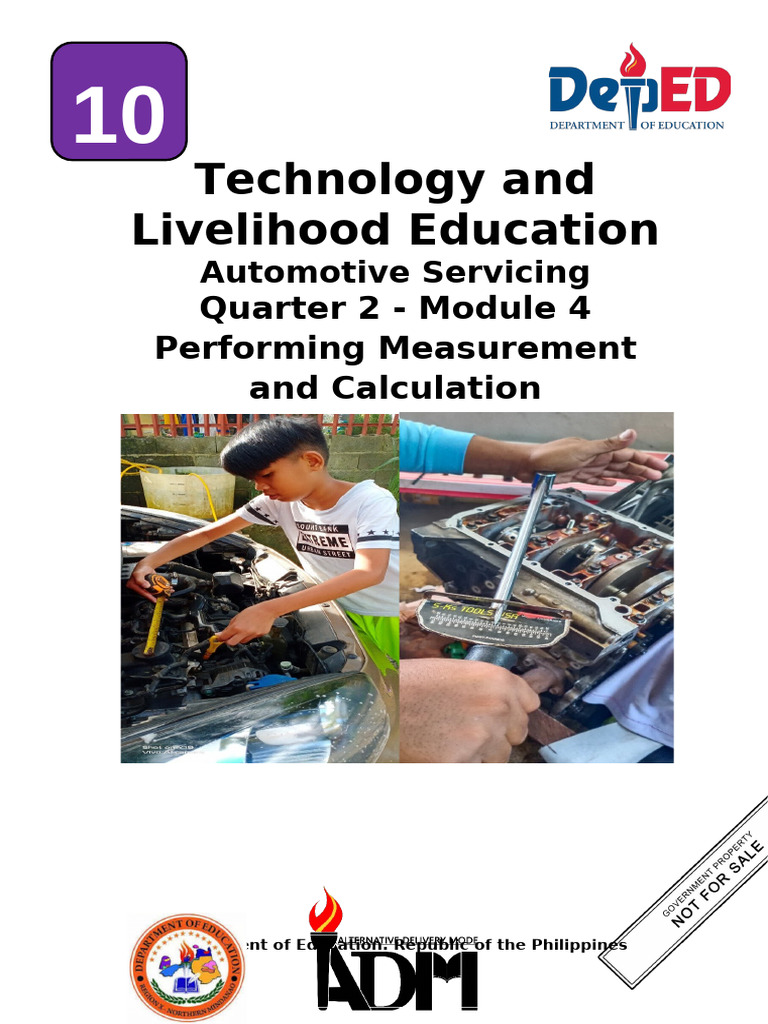 Tle10 Ia Automotiveservicing q2 Mod4 Performingmeasurementandcalculation v3 (60 Pages) - 1 | PDF