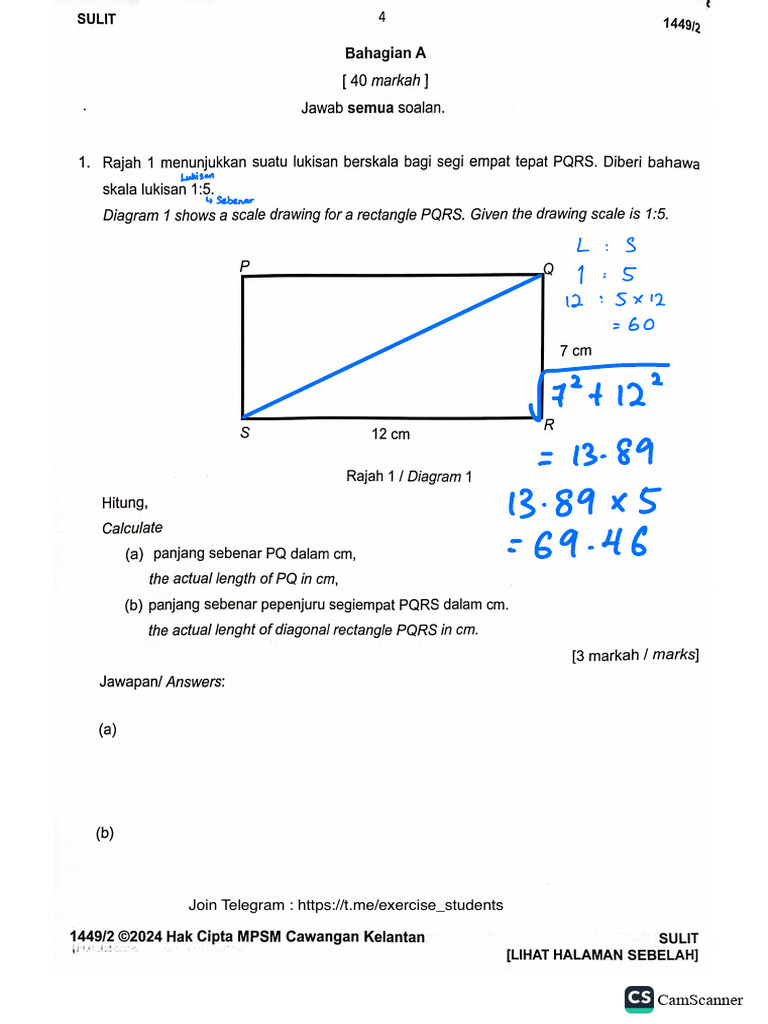 Kertas Trial Maths K2 2024 SPM - Kelantan | PDF