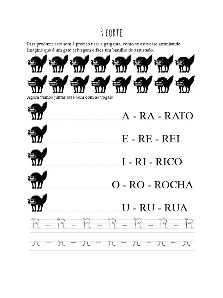 Fonema R forte | PDF