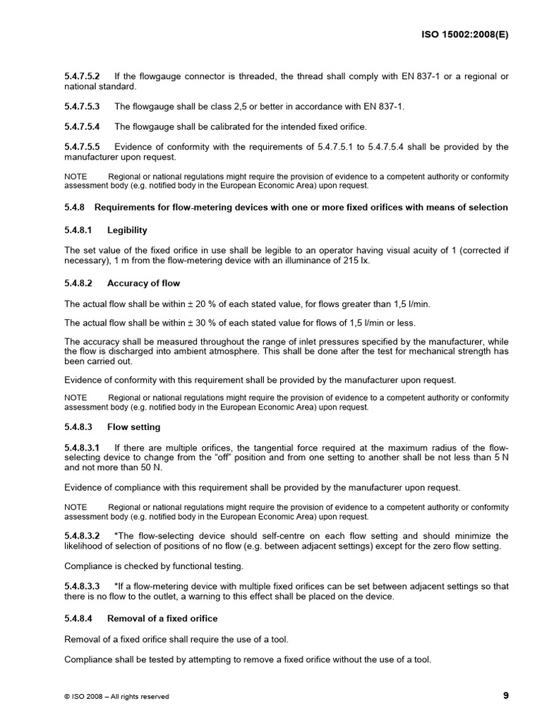 ISO 15002 - 2008 - Flowmetering Devices For Connection To Terminal ...