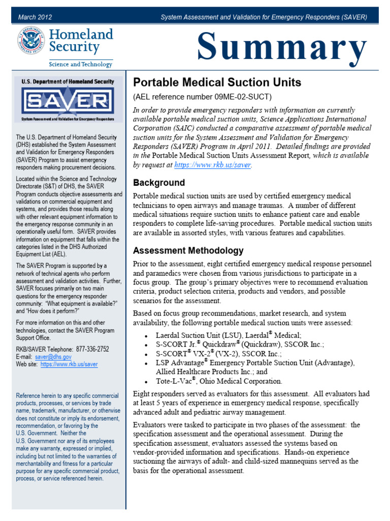 Suction Units | PDF