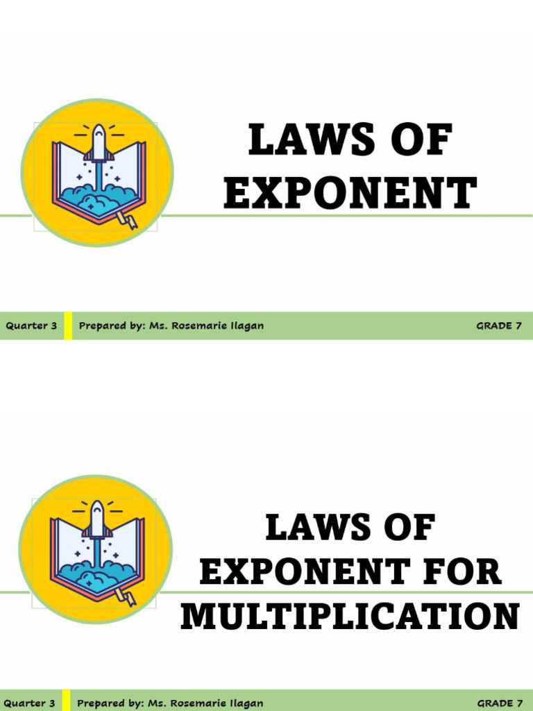 Laws of Exponents | PDF