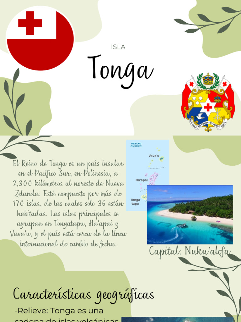 Presentación Geografía Isla Tonga PDF | PDF