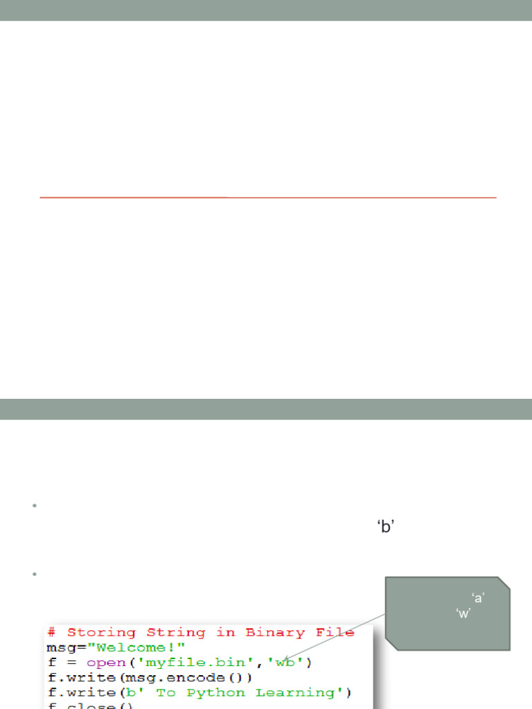 005.1 Binary File Handling | PDF