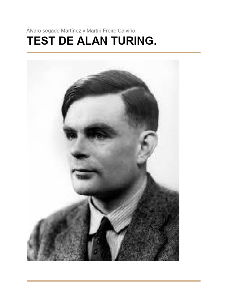 Test de Alan Turing | PDF