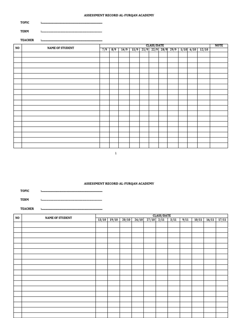 Assessment Record | PDF