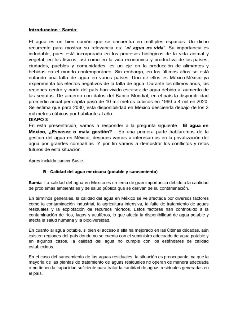 El Agua México | PDF | Agua | Ciencia y matemáticas