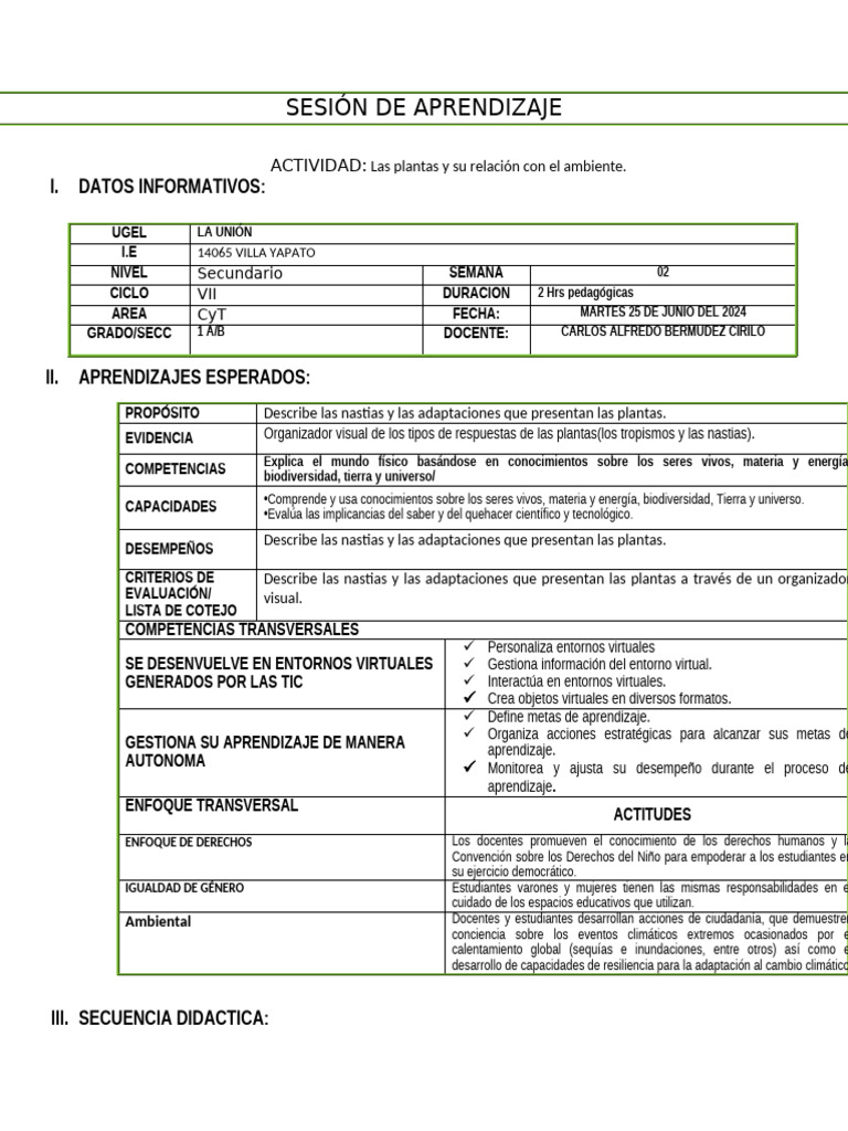 C-1º Ses-Act 3-Cyt Und 2 | PDF