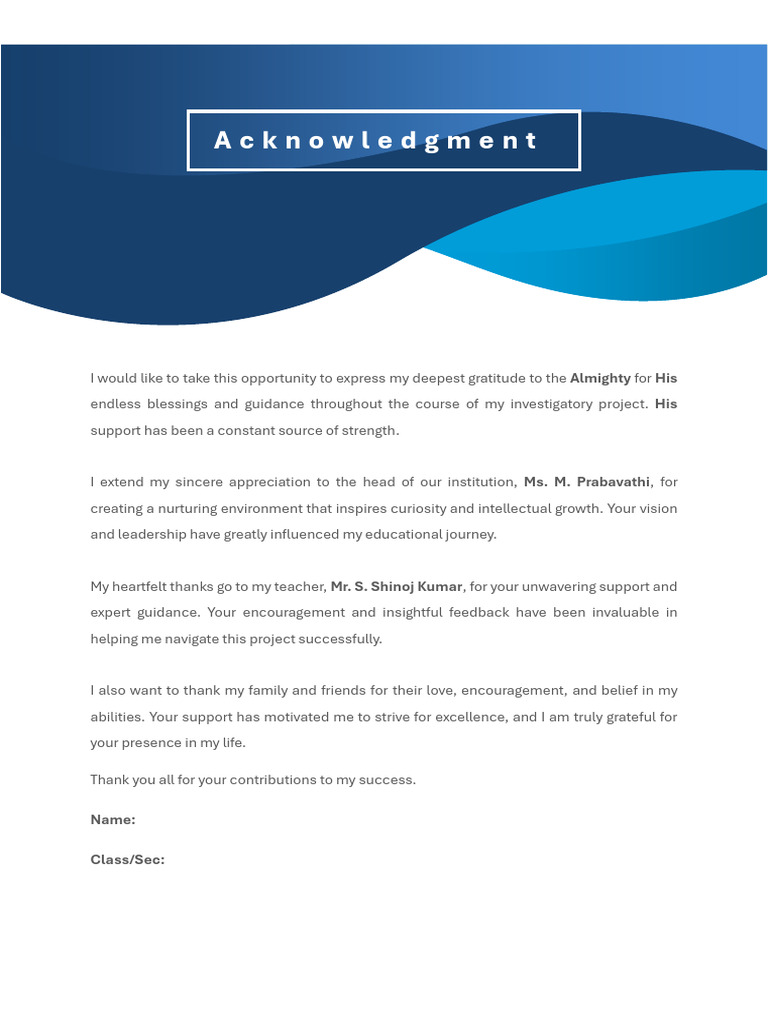Acknowledgement Note | PDF