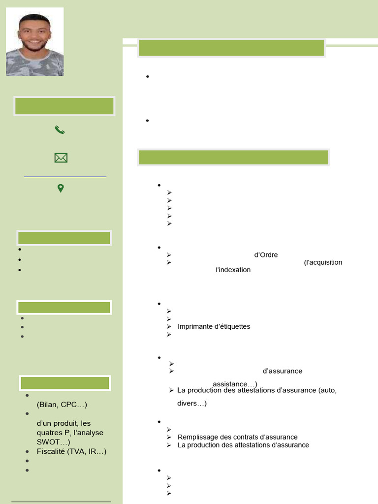 CV Pro Hicham A Jour | PDF