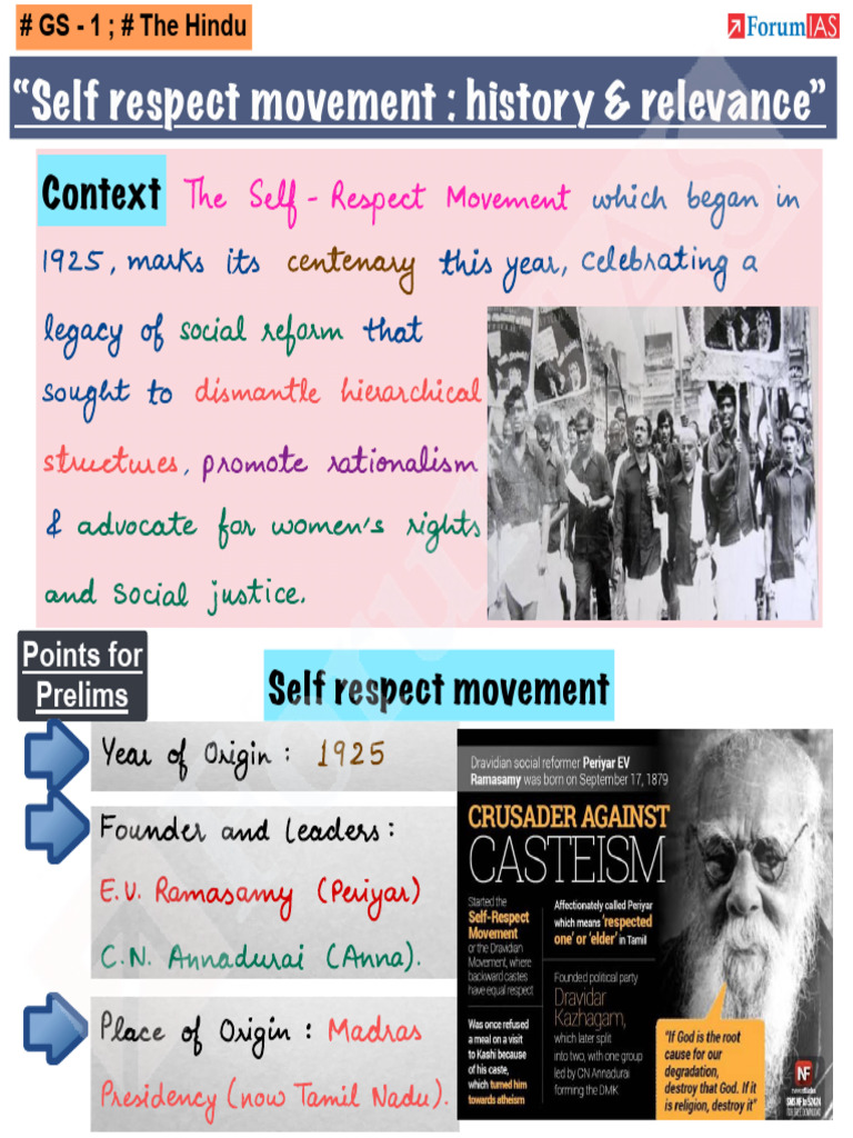 Self Respect Movement | PDF